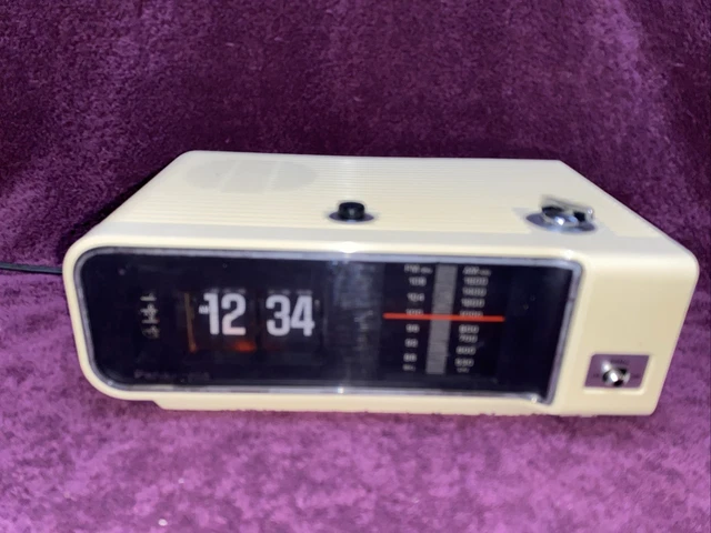 VINTAGE PANASONIC RC-6003 Flip Clock AM/FM Radio Alarm Excellent ...